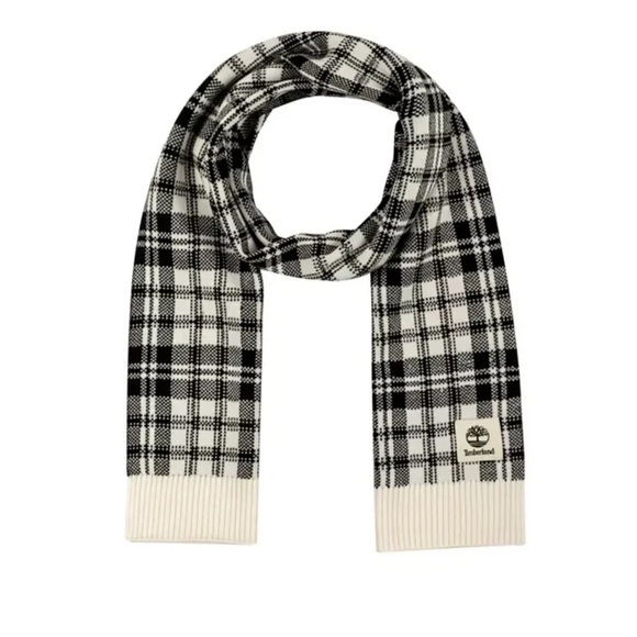 Timberland | Accessories | Timberland Black White Striped Scarf | Poshmark